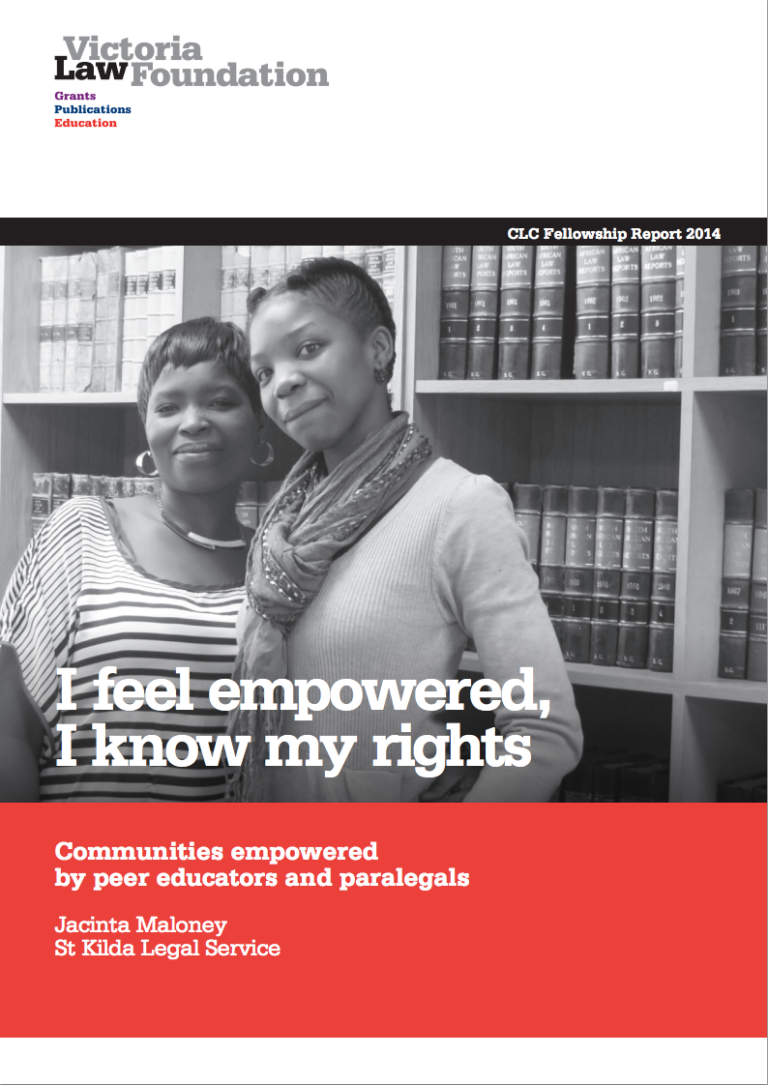 I feel empowered, I know my rights: Communities empowered by peer ...