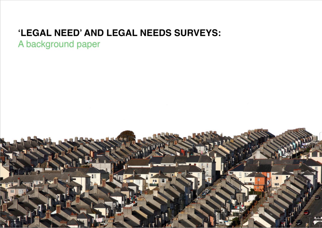 ‘Legal need’ and legal needs surveys: A background paper