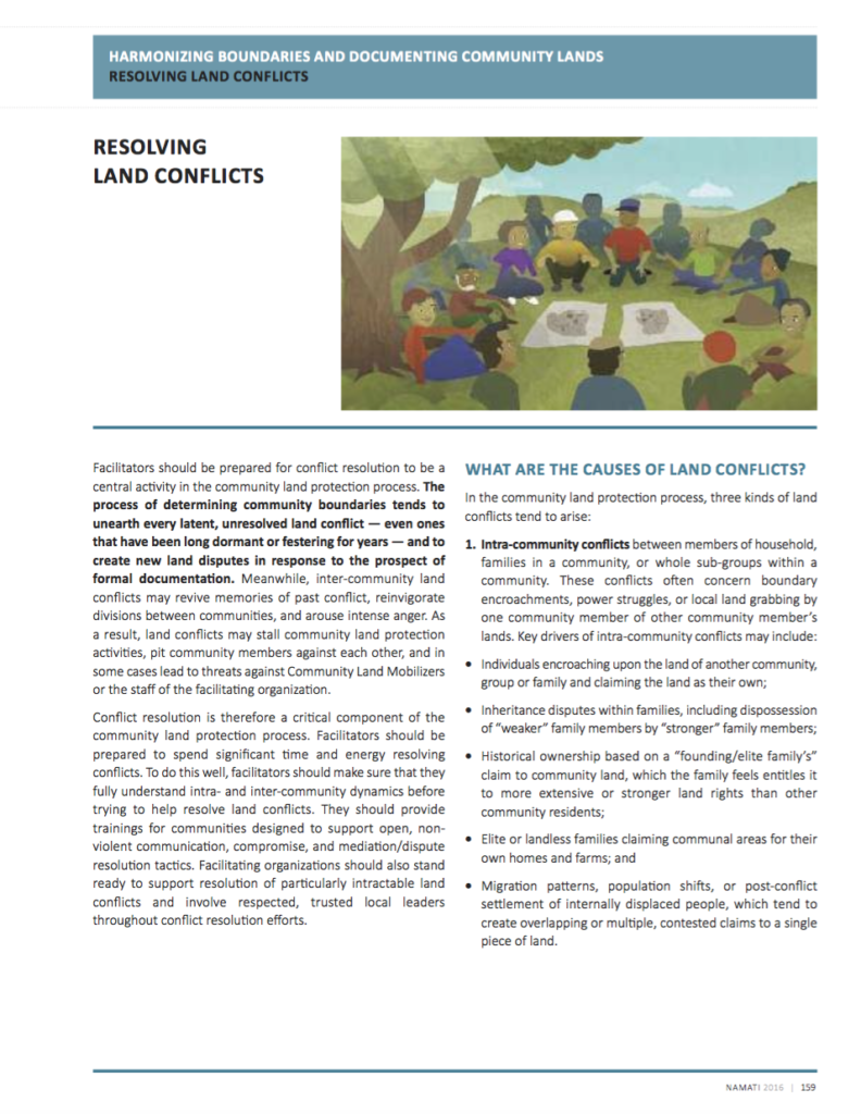 Chapter: Resolving Land Conflicts