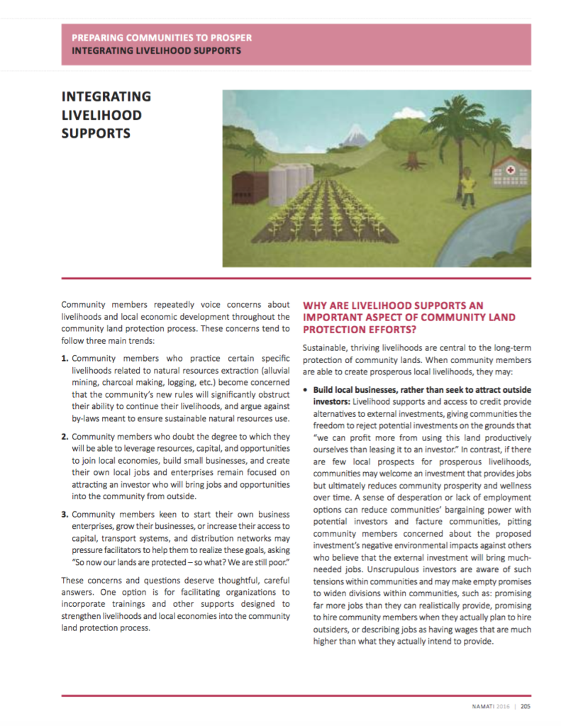 Chapter: Integrating Livelihood Supports