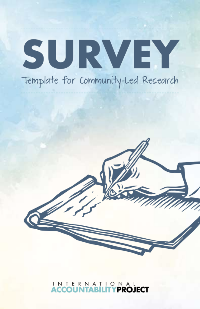 Survey Template for Community-led Research